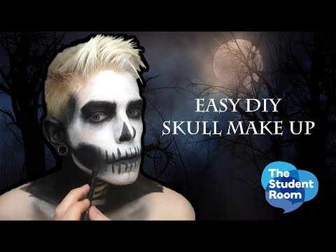 Easy Skull Makeup Tutorial | Hallowen Makeup