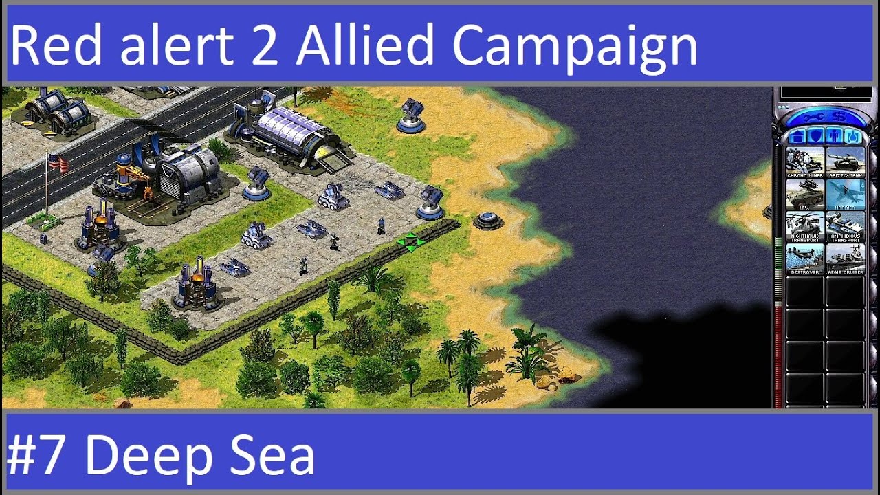 Red Alert 2 Allied Campaign #7 Deep Sea - YouTube