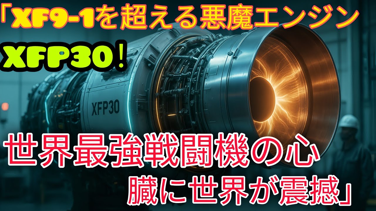 「XF9-1を超える悪魔エンジンXFP30！世界最強戦闘機の心臓に世界が震撼」 - YouTube