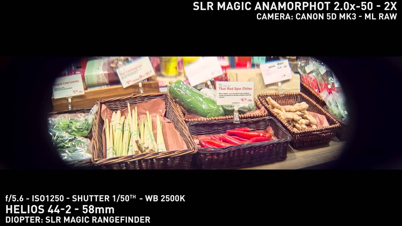 SLR Magic Anamorphot 2.0x-50 (3.56:1) Anamorphic Lens - YouTube