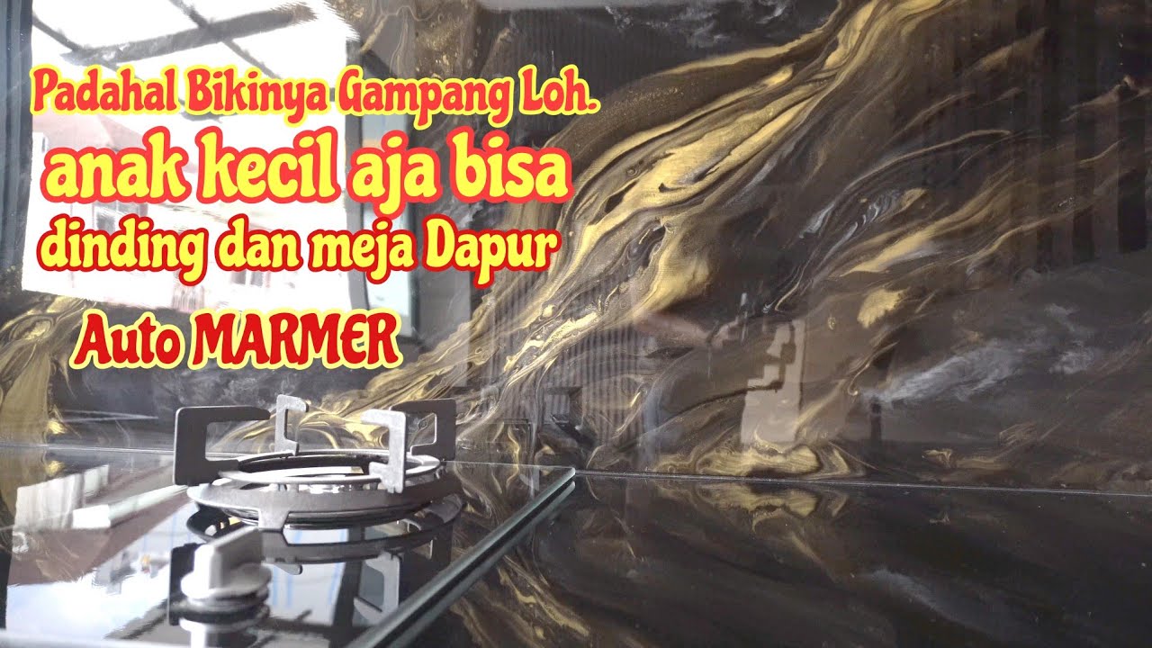 KITCHEN MINI DI BALUT RESIN MENJADI BERLAPIS MARMER - YouTube