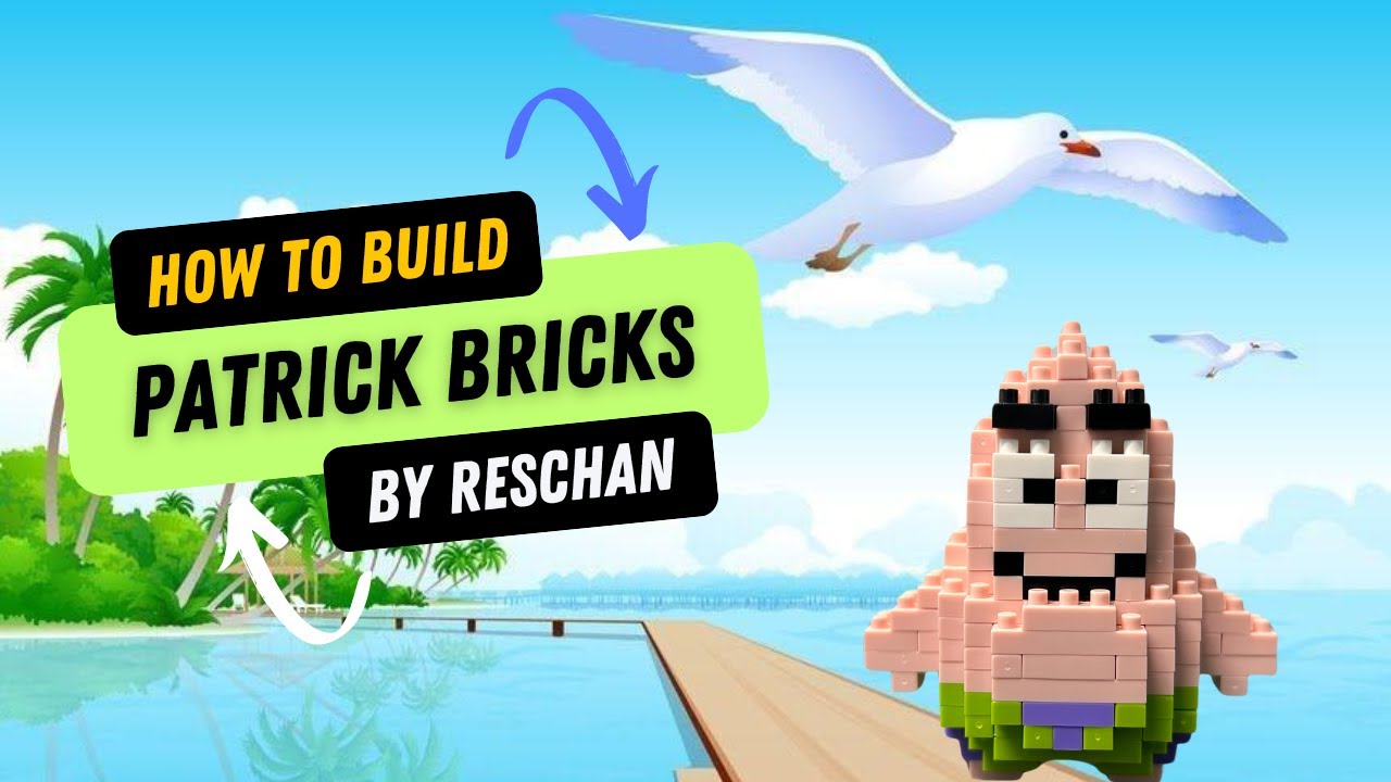 How to Build Patrick Mini Lego Bricks I Tutorial I #bricks #lego #minilego #cartoon #nickelodeon ...