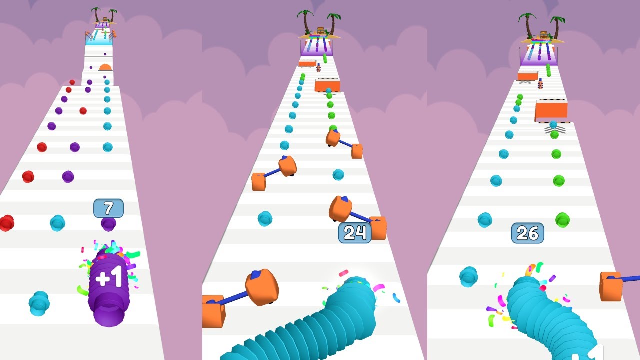 Relaxing 5678 Tiktok Games New Update: Pop Tube Run, Runner Coaster ...