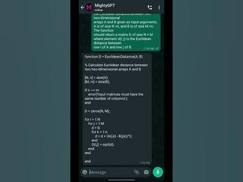 Writing code for MATLAB just got a lot easier with MightyGPT!#chatgpt #mightygpt #CodingLife # ...