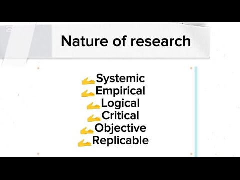 Nature of research in research methodology - YouTube