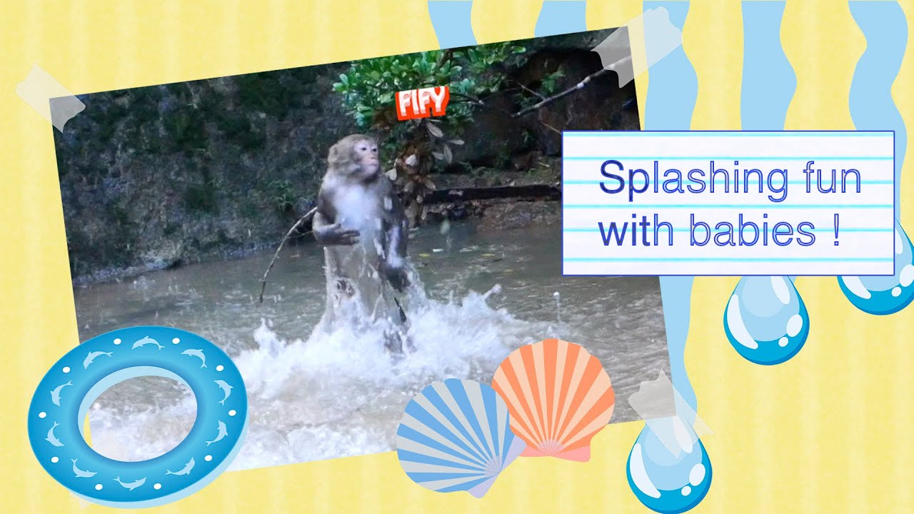 Mesmerizing Splashing fun with our babies ! - YouTube