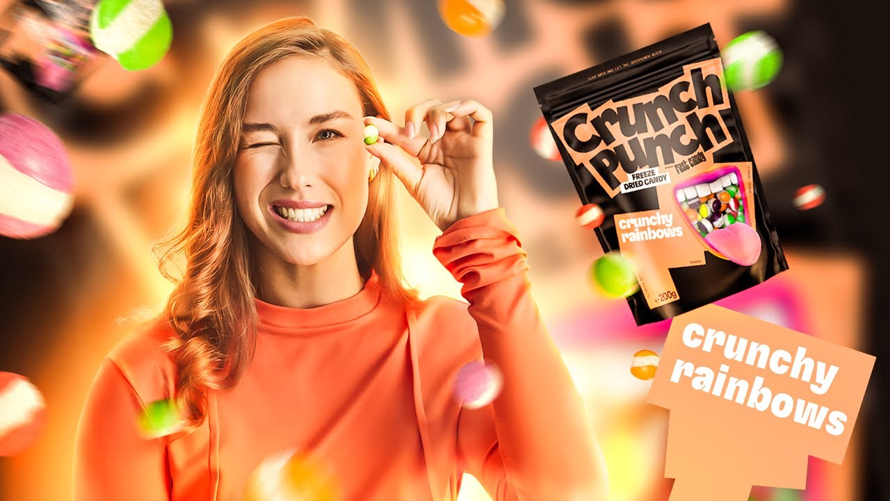 Crunch Punch Freeze Dried Candy - Crunchy Rainbows - YouTube