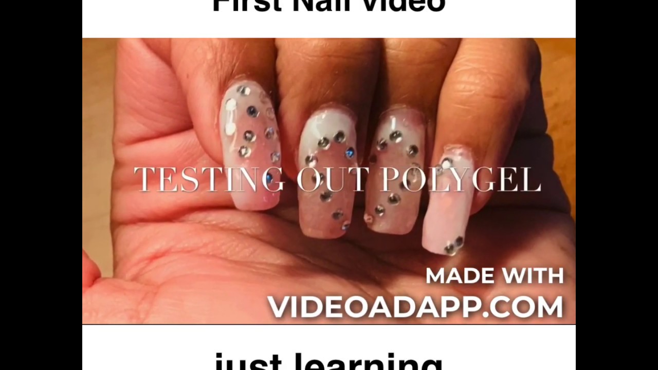 learning how to use polygel - YouTube