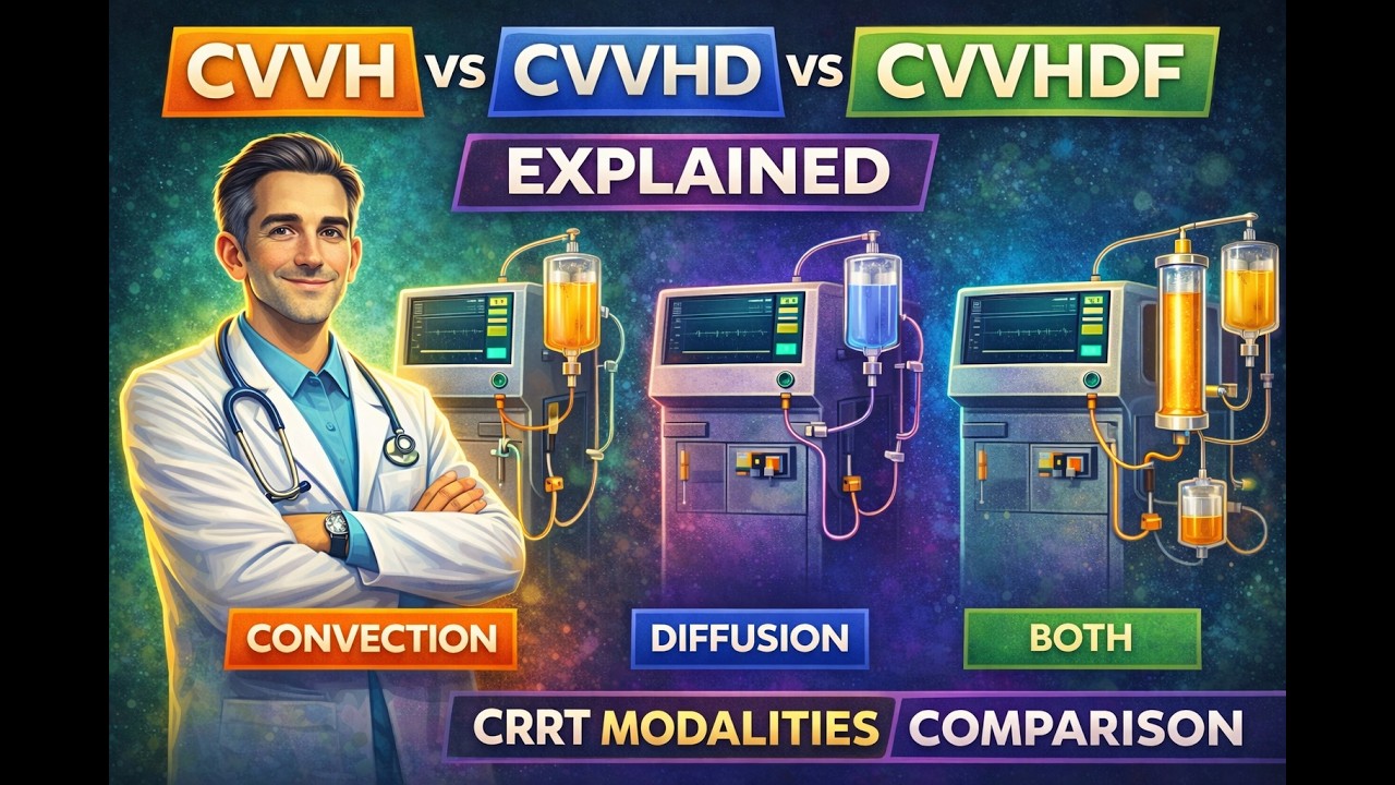 CVVH vs CVVHD vs CVVHDF Explained | CRRT Modalities Comparison for the ...