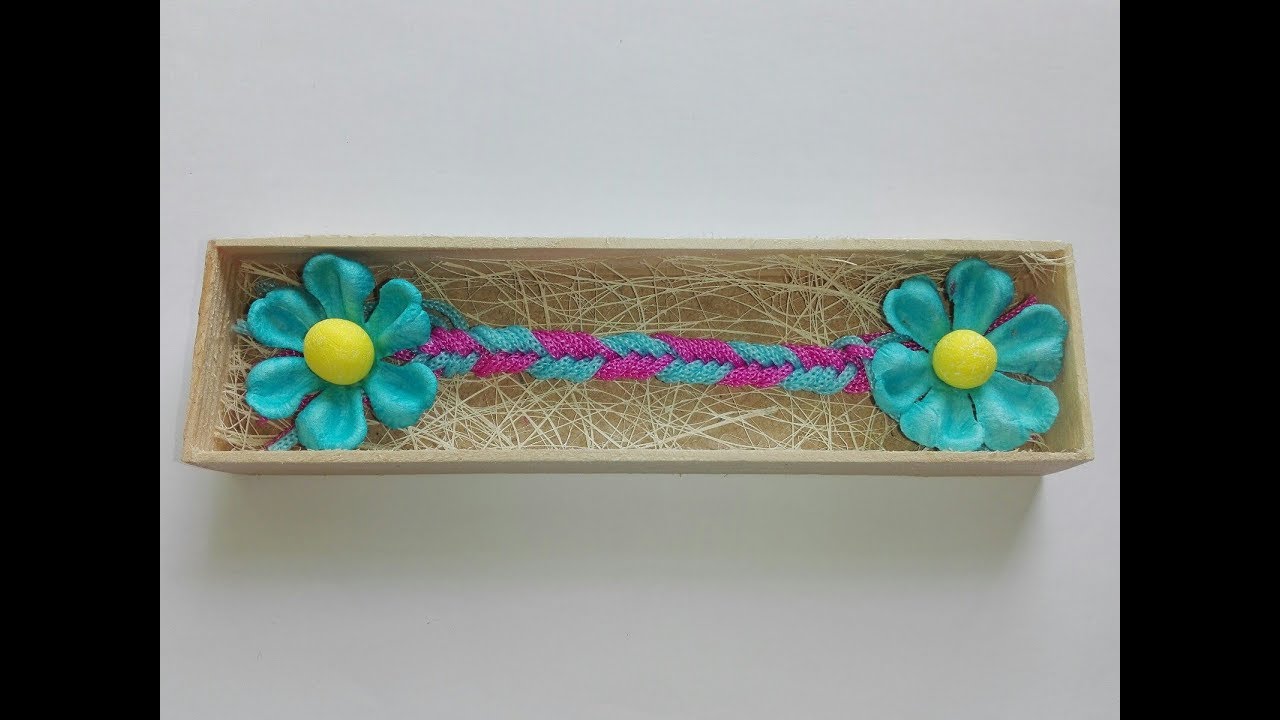 Easy 8-Strand Flat Arrow Braid in 2 colors. / ถักเชือก ลายลูกศรแบน ง่าย ...