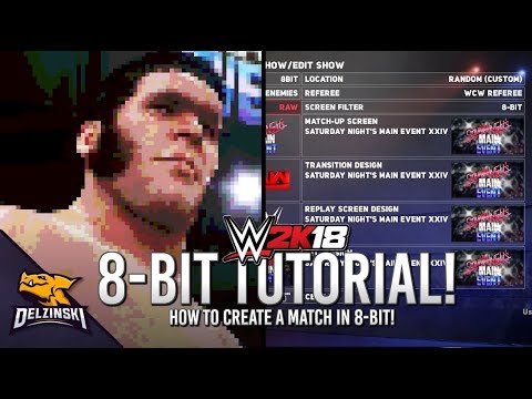WWE 2K18 How to Create an 8-Bit Arena in WWE 2K18! (8-Bit Tutorial ...
