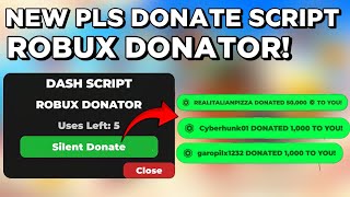 Pls Donate Script Robux Donator Ez Robux Pastebin Link Working Latest ...
