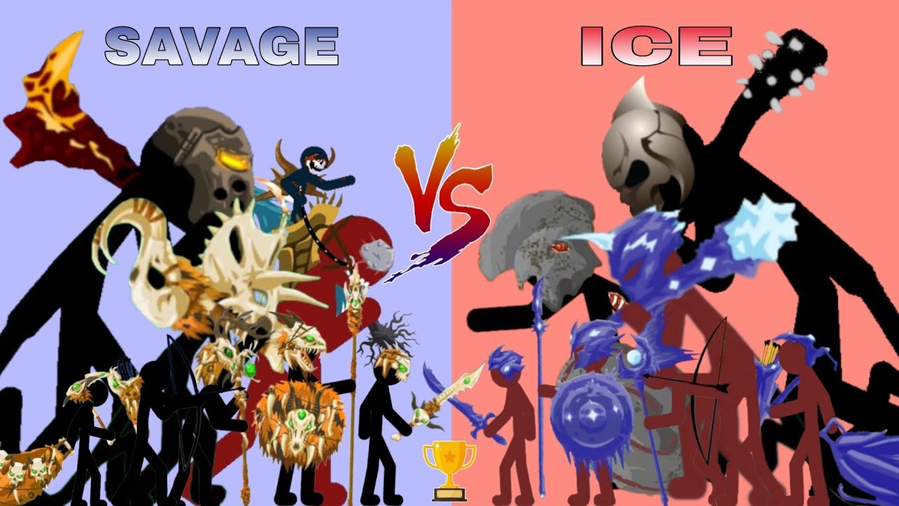 Savage Stickman Vs Ice Stickman - Stickman Costume Tournament - Stick ...