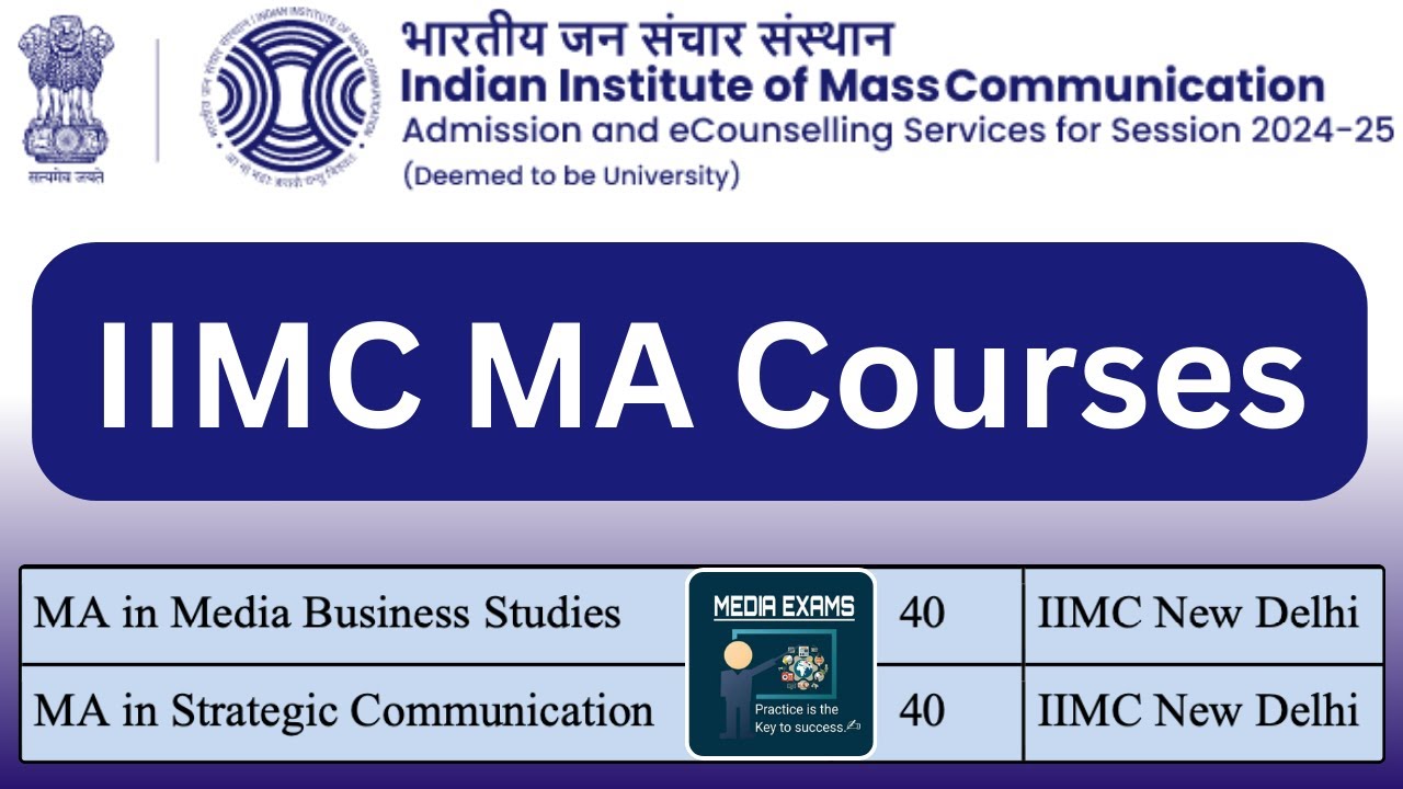 #IIMC MA Courses - seats, Fee, Eligibility, Selection Process - YouTube