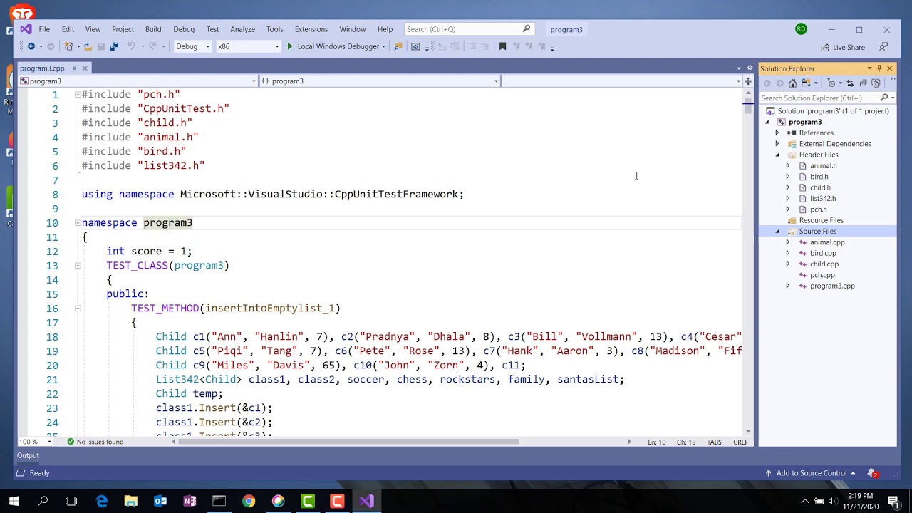 Program3 Testing - YouTube