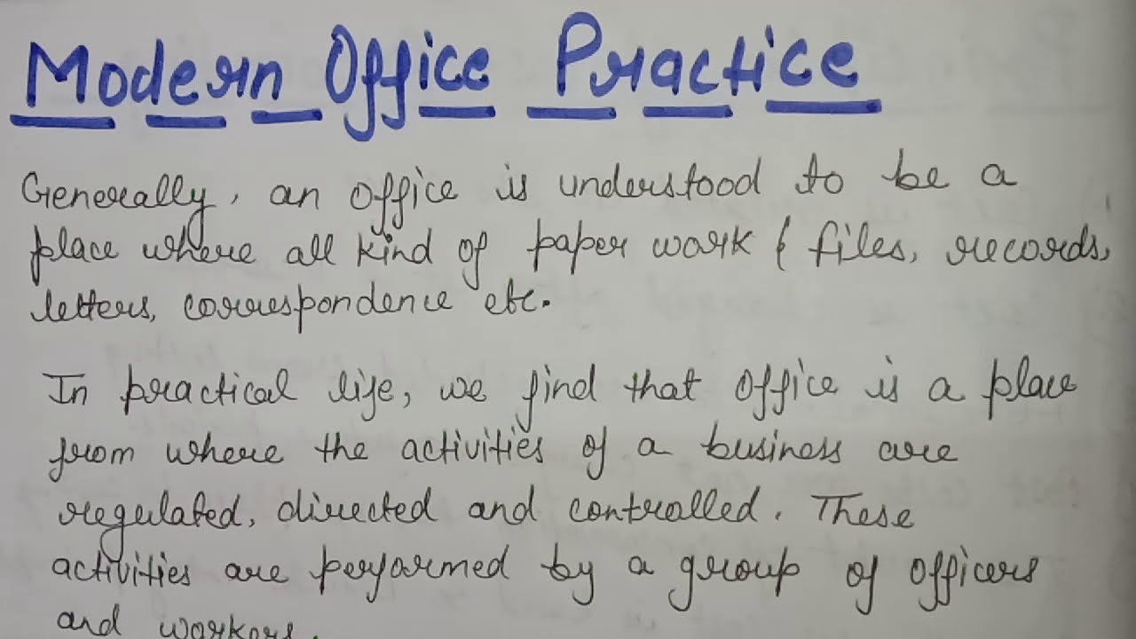 Modern Office Practice | MOP | Modern Office Management | Modern Office ...