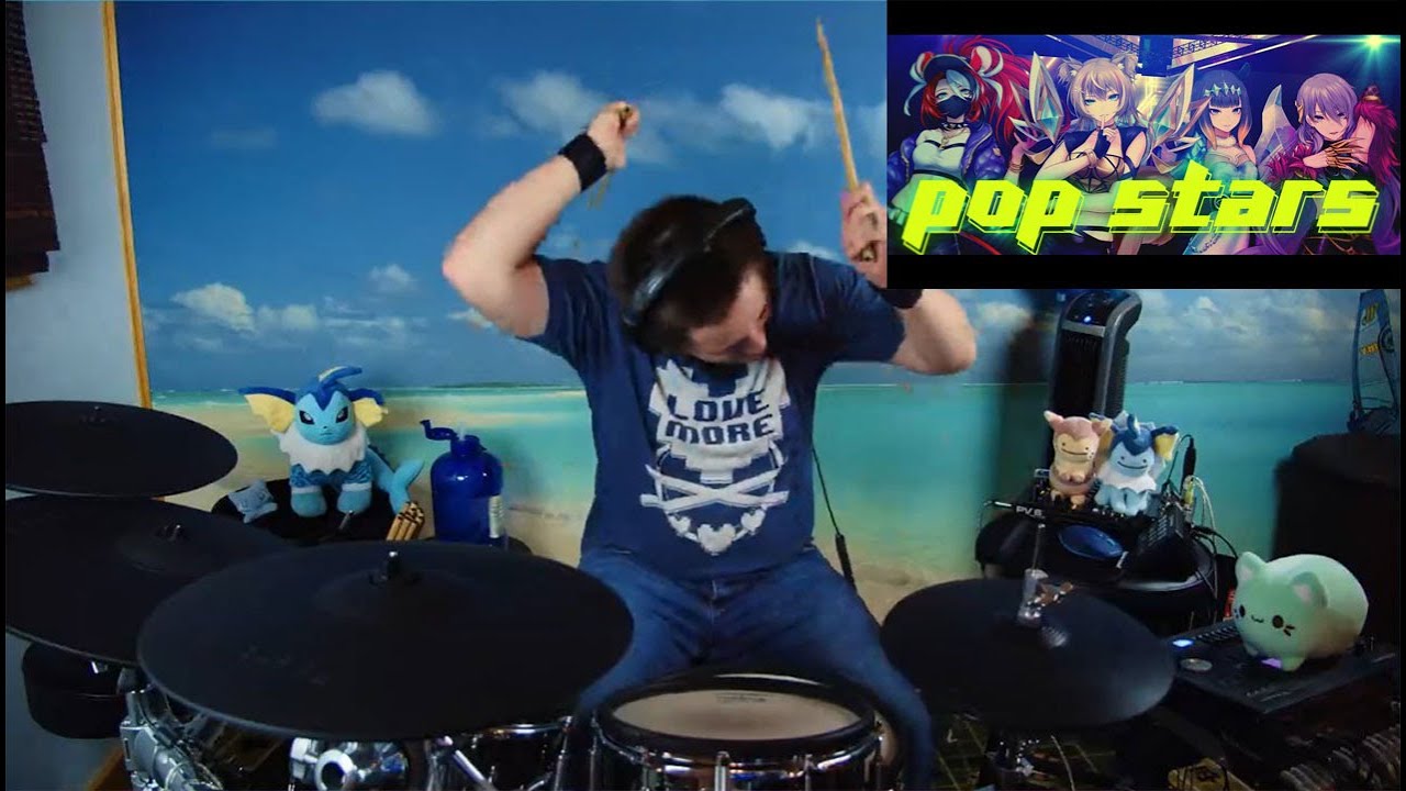 The8BitDrummer x Hololive | Bae & Risu & Moona & Ina - Pop Stars (K/DA ...