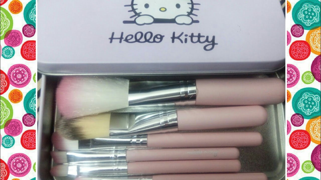 Hello kitty makeup brushes set review/ cheapest makeup brushes set ...