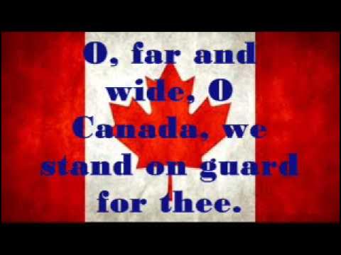 Canadian National Anthem ~ Lyrics - YouTube
