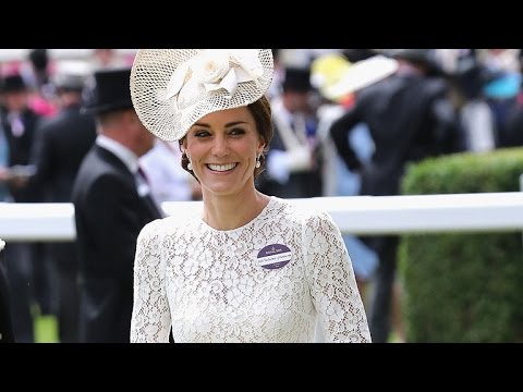 Kate Middleton Looks Lovely In All White Lace Dress at First Royal Ascot Race
