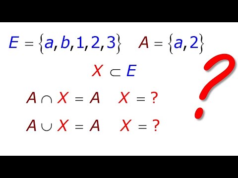 EXERCICE SUR LES ENSEMBLES NIVEAU 1 BAC SM - YouTube