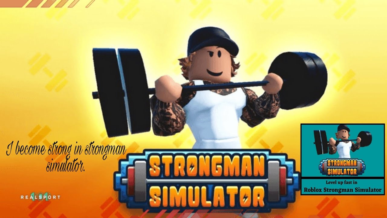 I became very strong in strong simulator||roblox || #1 - YouTube