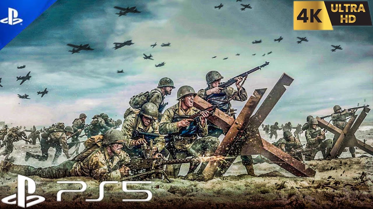 High-Quality COD War Gameplay in Ultra HD Merville/France1944 War PS5 ...