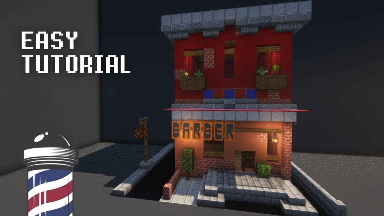 Cara Bikin Barbershop di Minecraft! | Easy Tutorial - YouTube