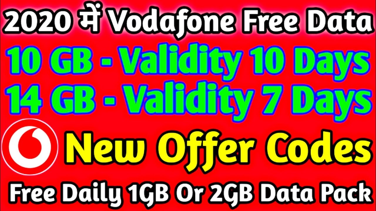 Vodafone Free Data | Vodafone Free 24GB Data Offers 2020 | Vodafone ...