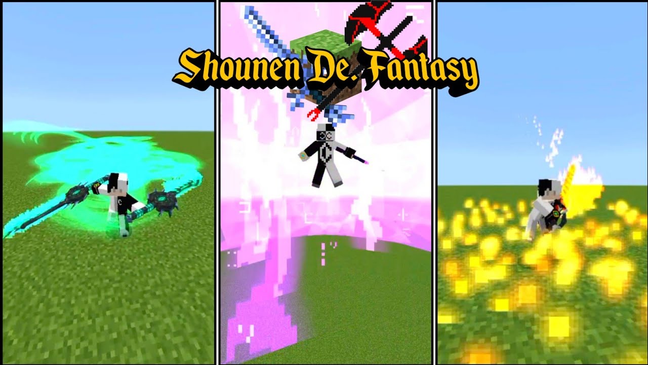 Shounen De. Fantasy Addon For Minecraft PE/Bedrock 1.20 | Weapons Addon ...