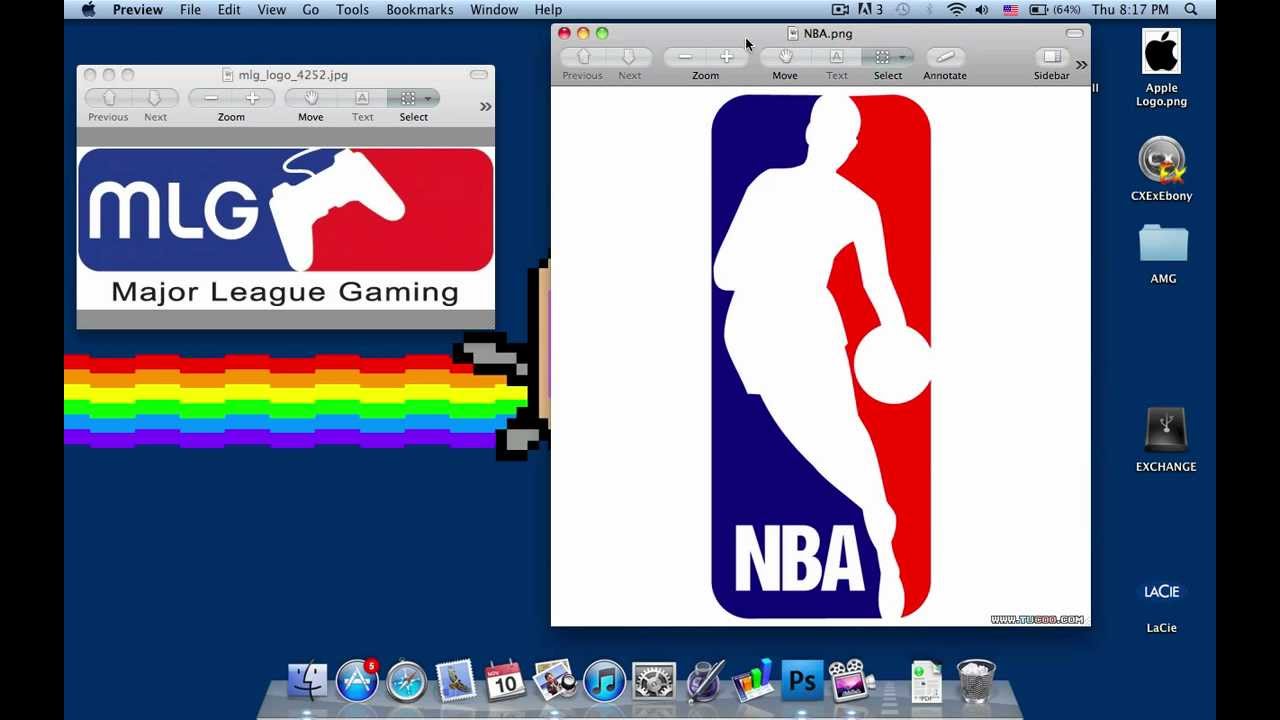 Photoshop Tutorial: How to Create the MLG/NBA Logo Effect - YouTube