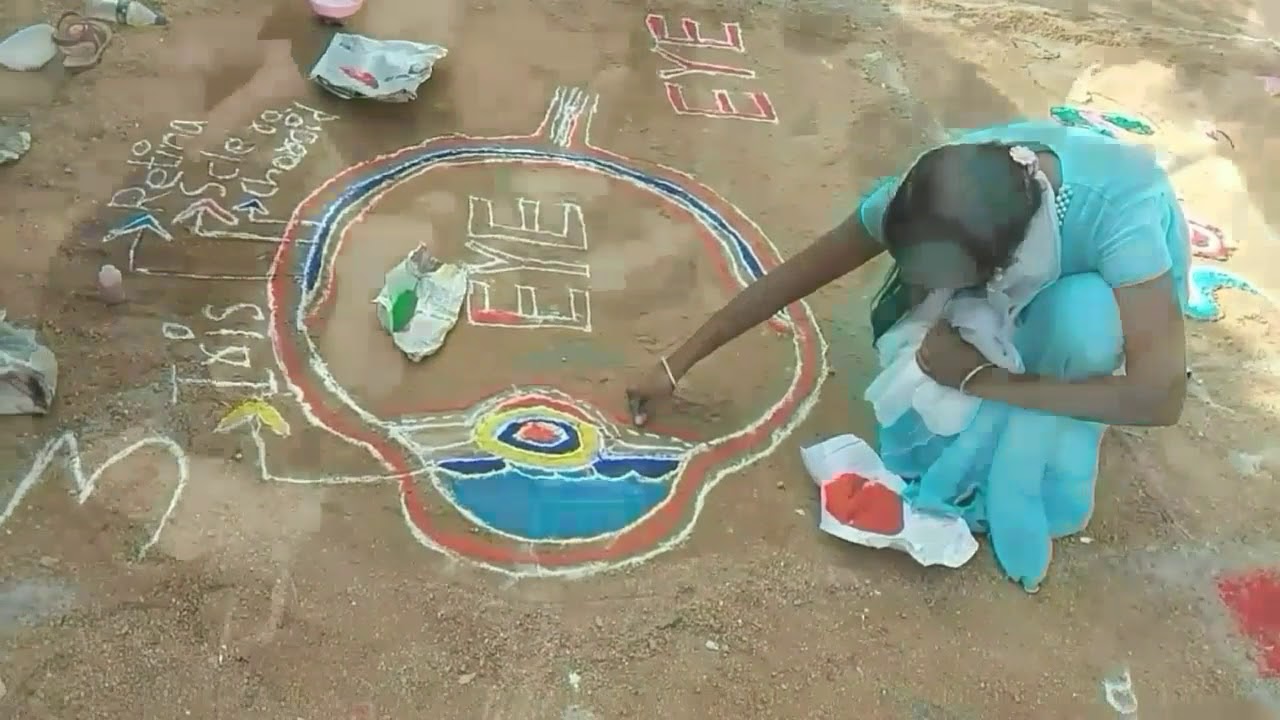 "Scientific"Rangoli Competition at our PINNACLE - YouTube