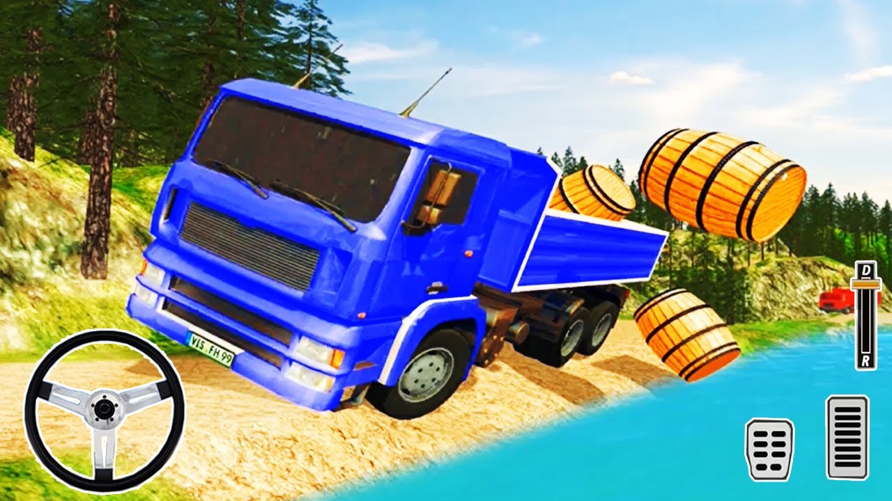 Off Road Indian Heavy Cargo Truck - Mountain Trucks Hill Driving ...