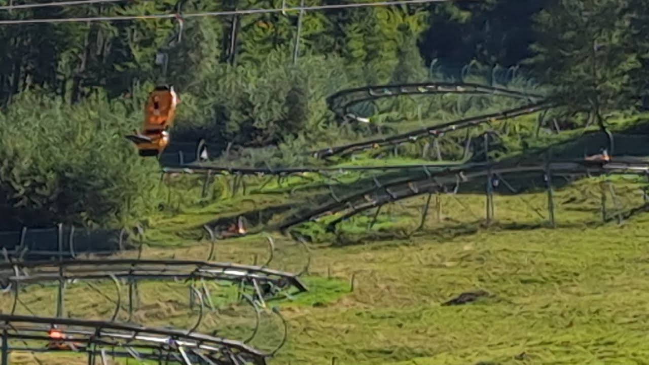 Alpsee Coaster fastest summer bobsled run in Germany Part. 2 UP 2 6 G'S ...