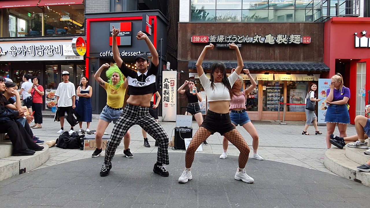 문글레이드(moonglade)&유진(UJJN)/ 케이팝랜덤댄스(K-POP RANDOM DANCE) 20190708 홍대버스킹 ...