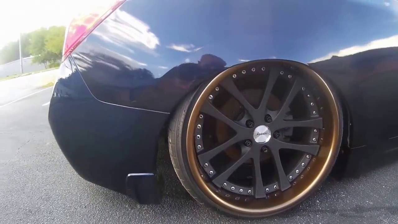 Nissan Altima Coupe Bagged and Stanced - YouTube