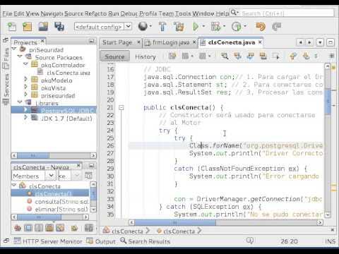 Ilustración Login con Java y Postgresql (Netbeans) - YouTube