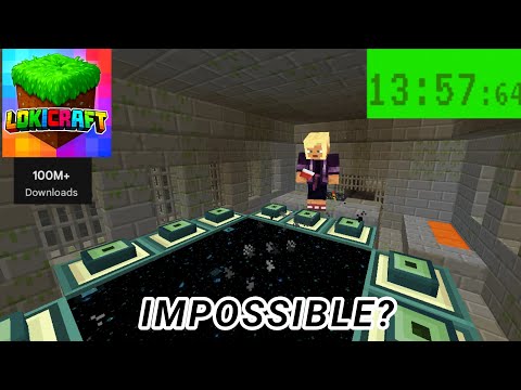 Attempting to Speedrun Minecraft Knock-Off: Lokicraft 