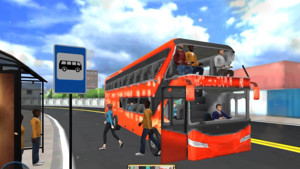 Part-3 GD Bus simulation ! City Transport Bus Gameplay Walkthrough ...