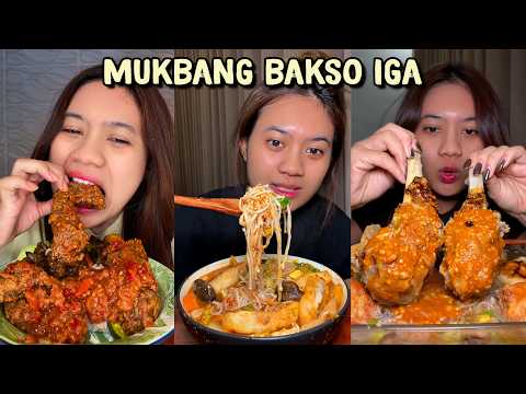 PERTAMA KALI MAKAN BAKSO IGA!! - TIKTOK HEY CHANDRAA MUKBANG MAKANAN UNIK DAN ANEH