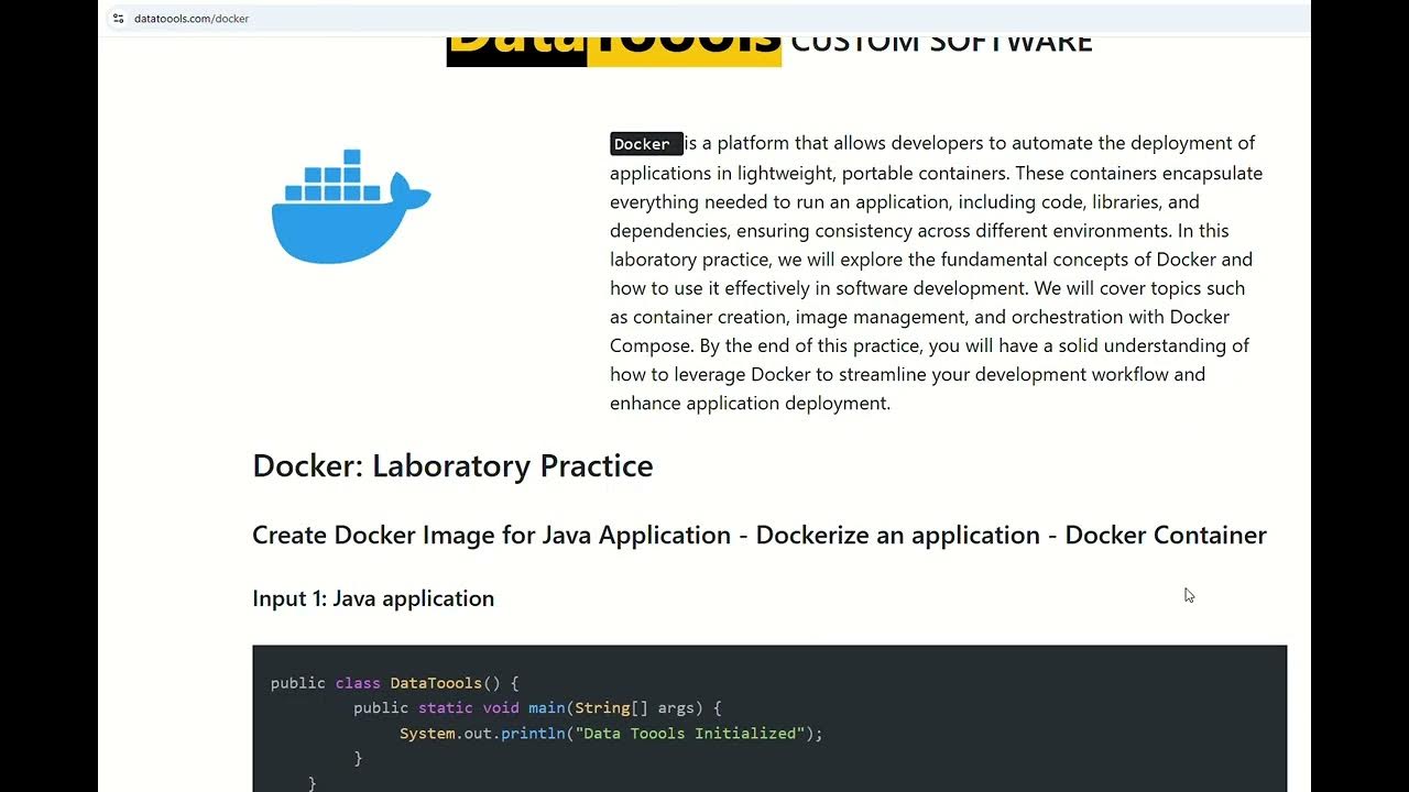 Laboratorio práctico de Docker | Dockerización de una aplicación Java | Ejecución de un ...