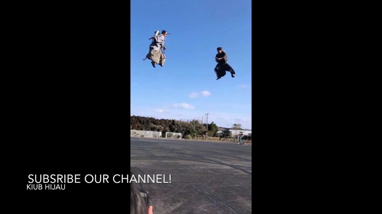 Flying samurai fighting! Jetpack - YouTube