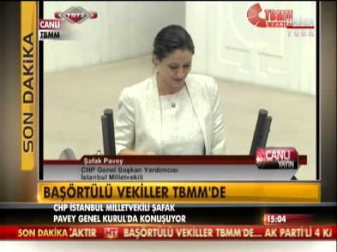 31 Ekim 2013 Şafak Pavey konuşması (Başörtülü vekiller)