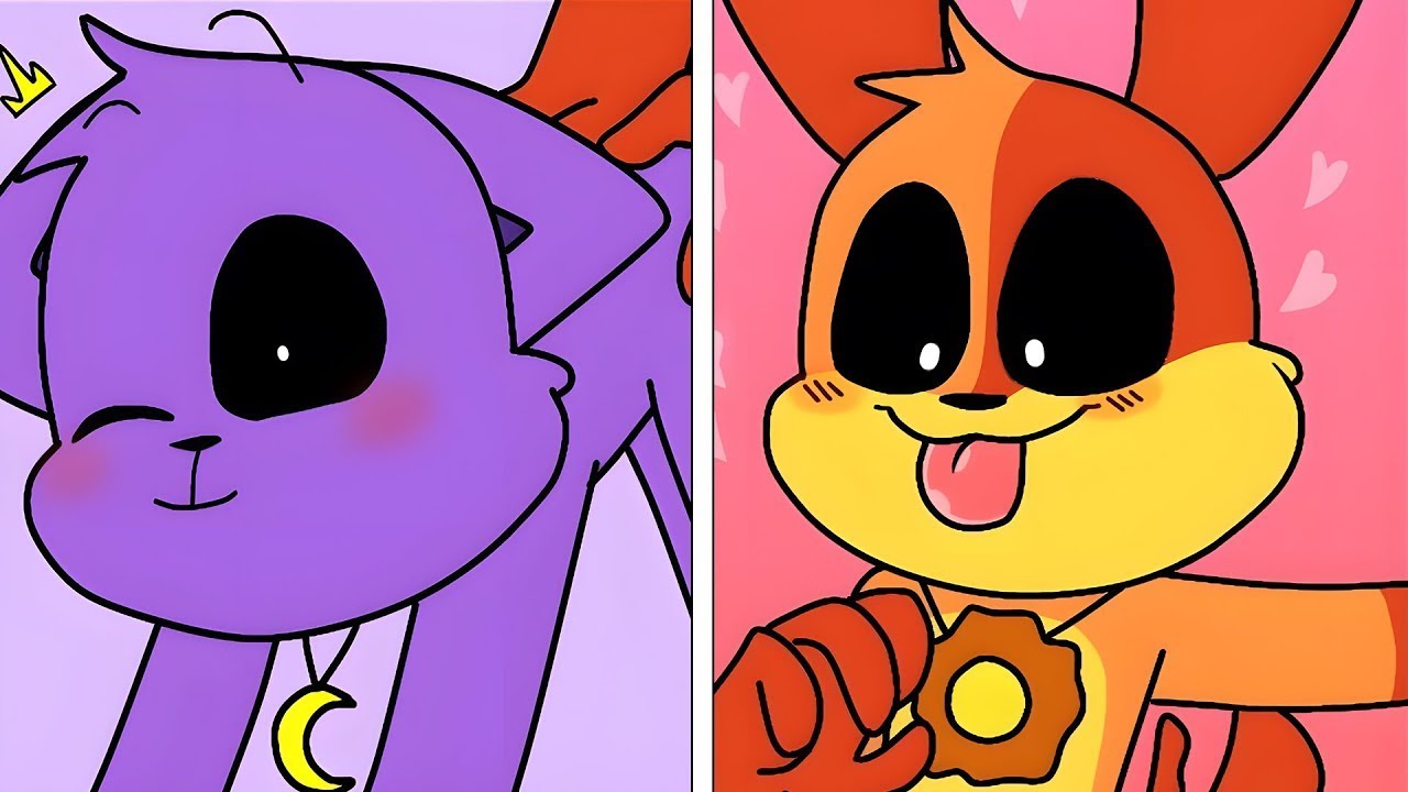 Catnap x Dogday Cute Romance AU Comic | Poppy Playtime Chapter 3 Dub ...