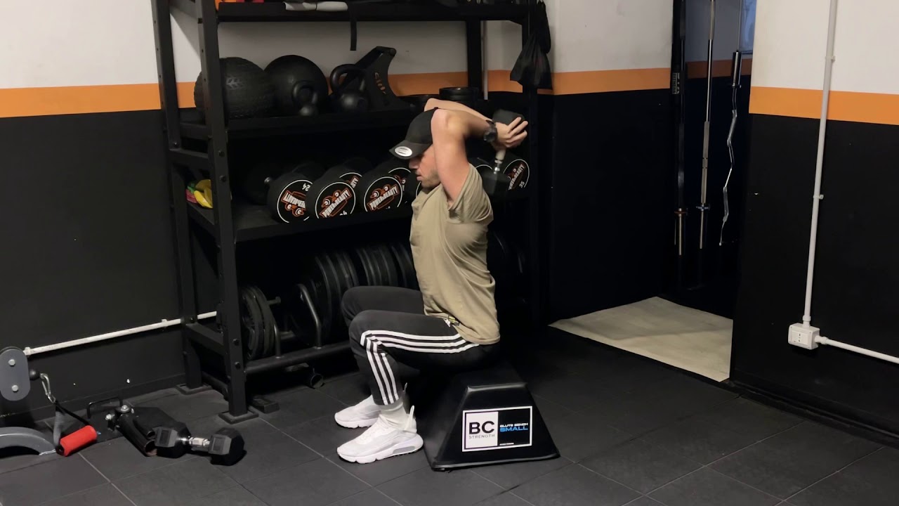 Seated Tricep Press - YouTube