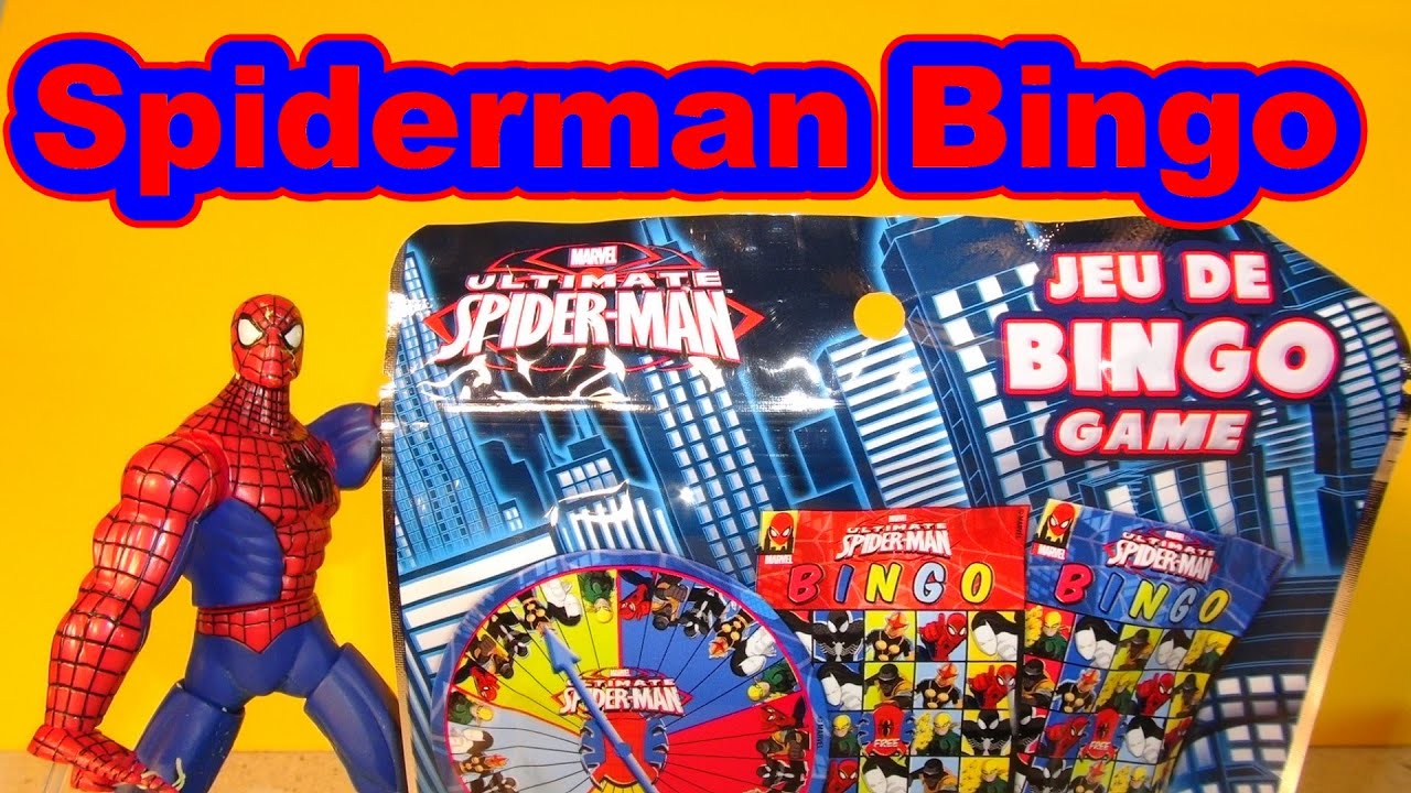 Spiderman Bingo Game with web spray - YouTube