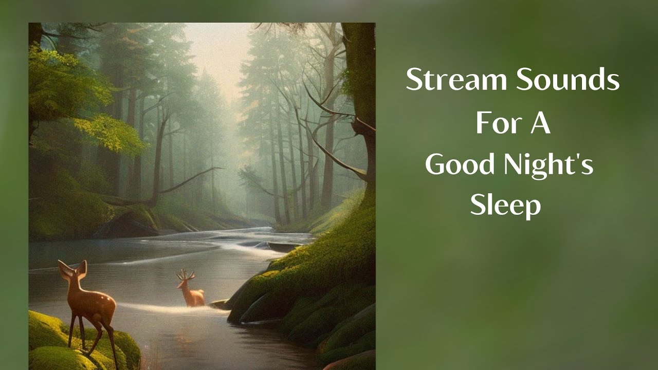 Calming Stream Sound to Sleep Fast & Beat Insomnia Soft, Gentle Stream ...