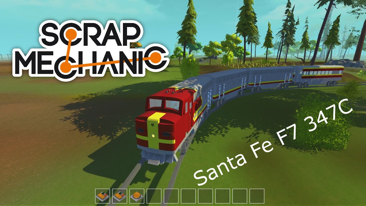 Scrap Mechanic Train Santa Fe F7 347C - Pociąg Santa Fe F7 347C ...