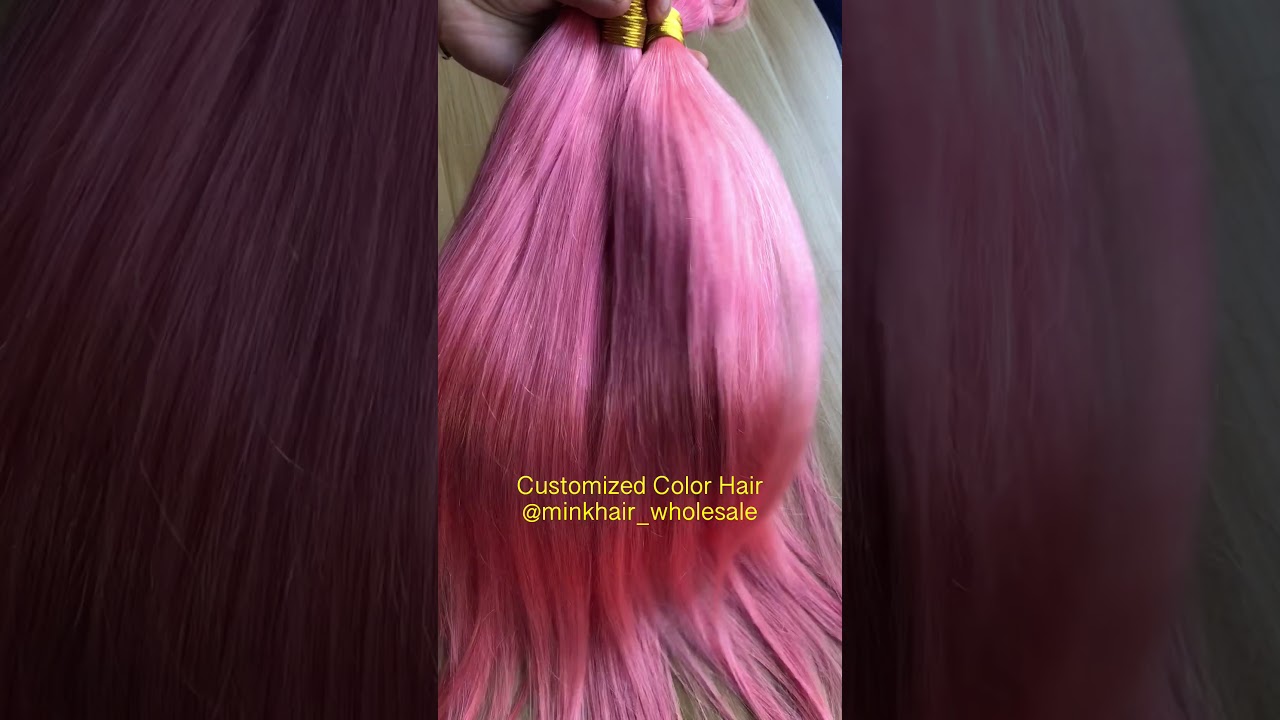 Pink Color Hair | Mink Hair - YouTube