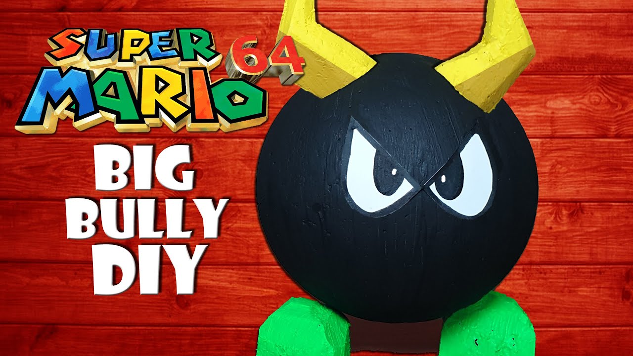 Big Bully basteln aus Super Mario 64 - DIY big bully from Nintendo ...